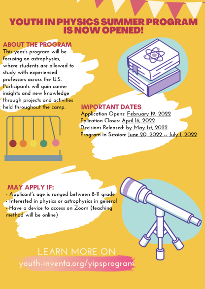 Youth in Physics Summer Program - RoundPier